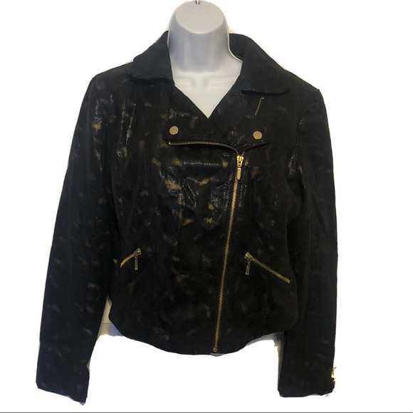 Rock & Republic | Jackets & Coats | Rock Republic Black Metallic Gold ...